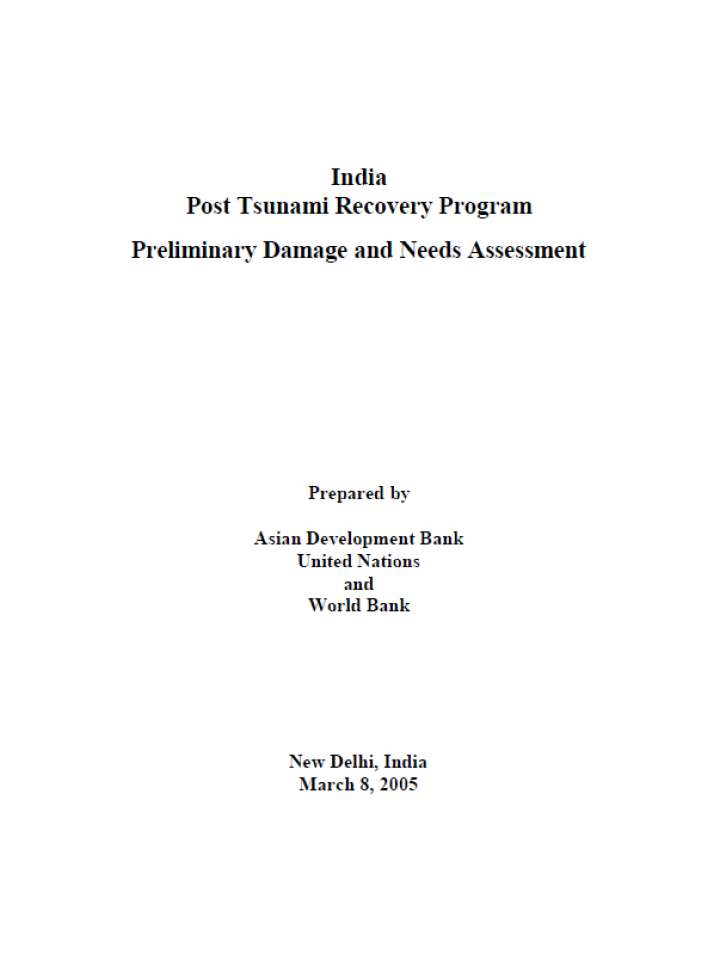 Recovery Collection: 2004 Indian Ocean Earthquake and Tsunami | IRP